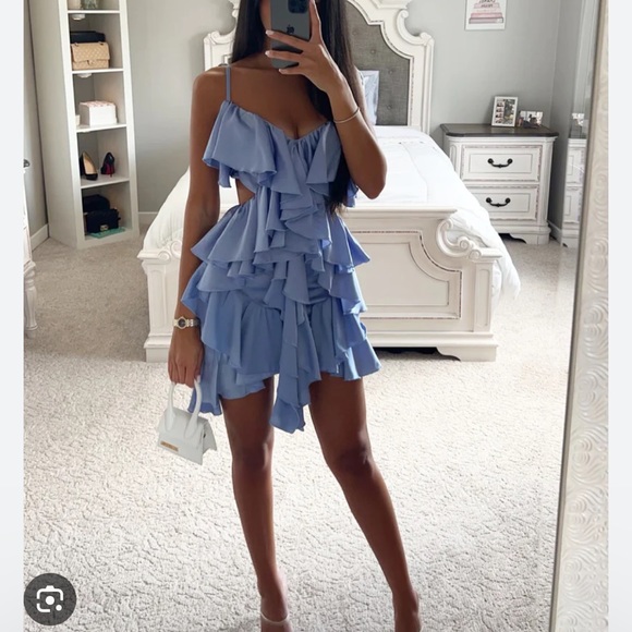 Miss Circle | Dresses | Miss Circle Ruffle Mini Dress | Poshmark